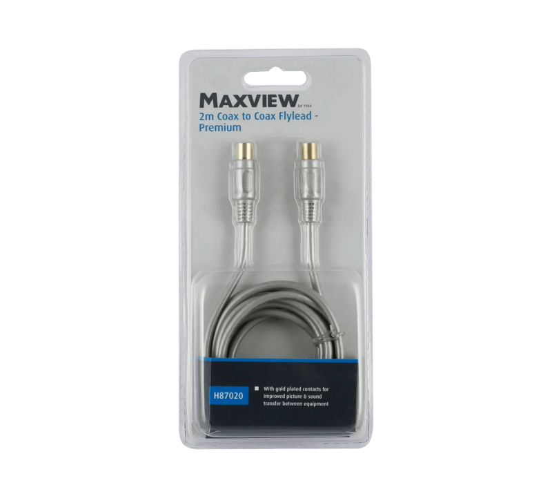 Maxview Coax to Coax Gold Plated Flylead - 10m