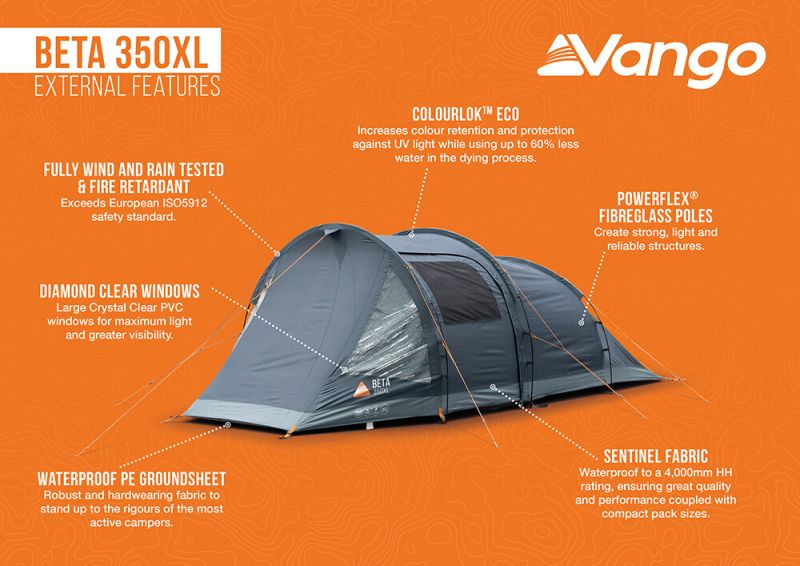 Vango Beta 350XL Poled Tent 2025